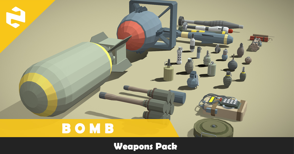 Weapons Pack - Bomb | 3D Weapons | Unity Asset Store