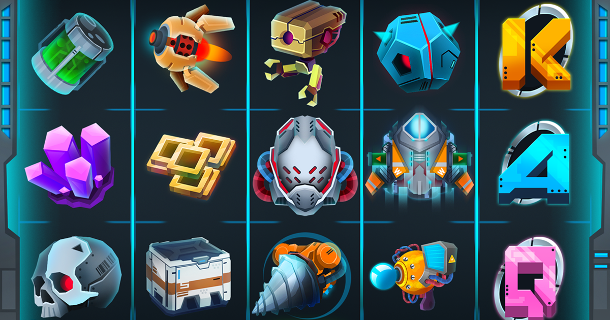 Cosmic Slot machine game template | 2D Icons | Unity Asset Store