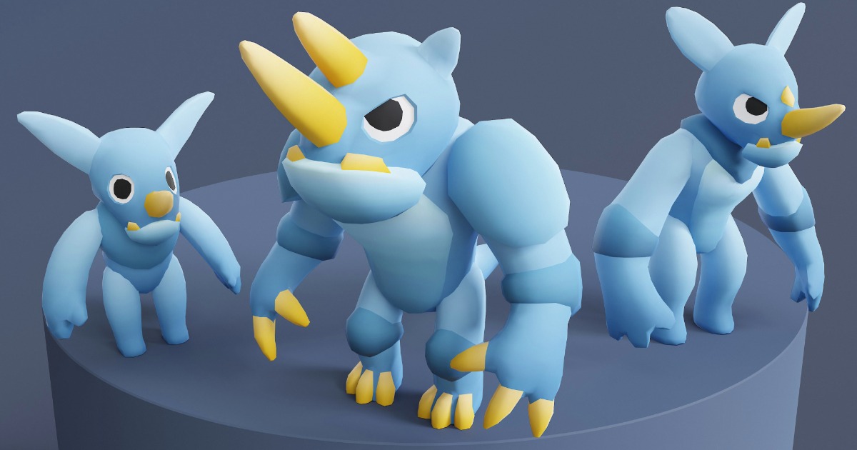 Cartoon Characters - Bluerock Warriors | 3D Creatures | Unity Asset Store