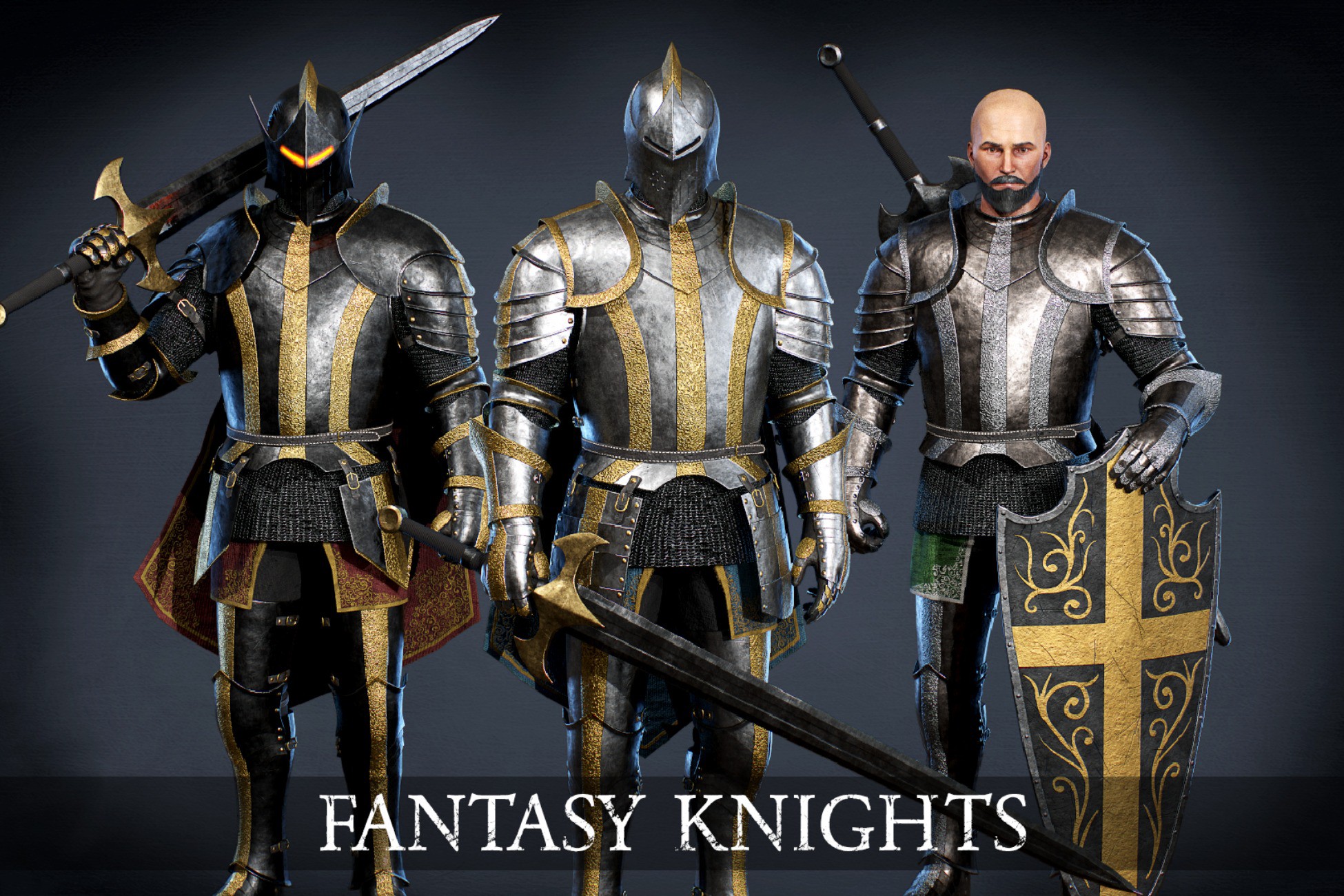 Fantasy Knight 01 Modular | Characters | Unity Asset Store