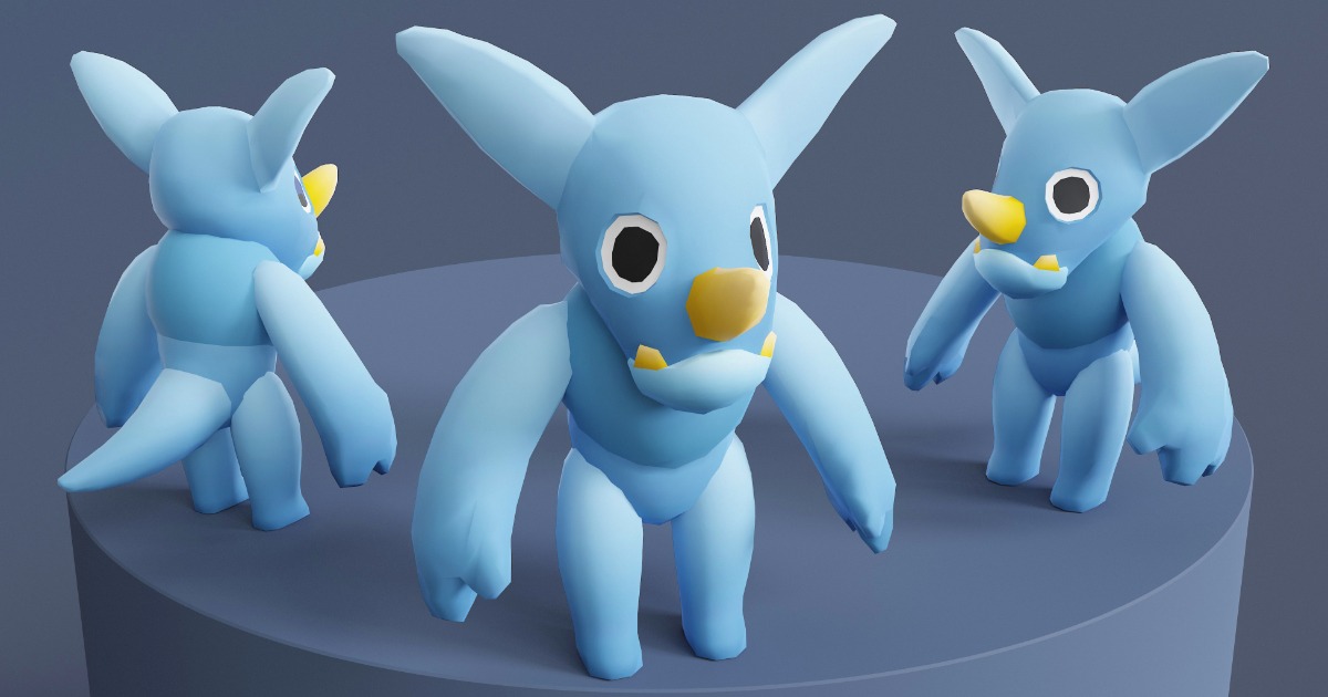 Cartoon Characters - Small Bluerock Warrior | 3D Creatures | Unity ...