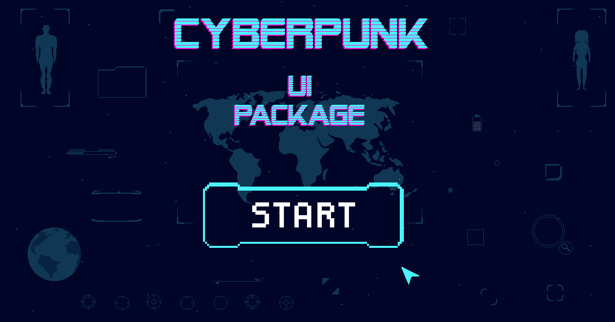 2D Cyberpunk UI Package | 2D Icons | Unity Asset Store