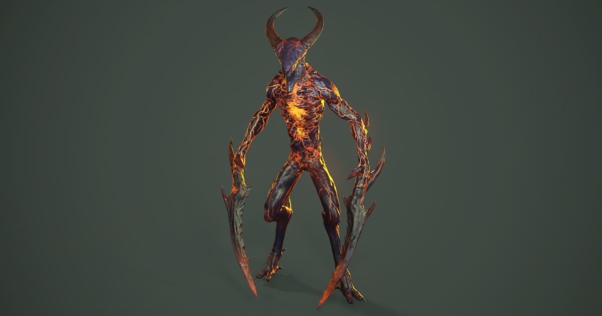 Long Demon | 3D 캐릭터 | Unity Asset Store