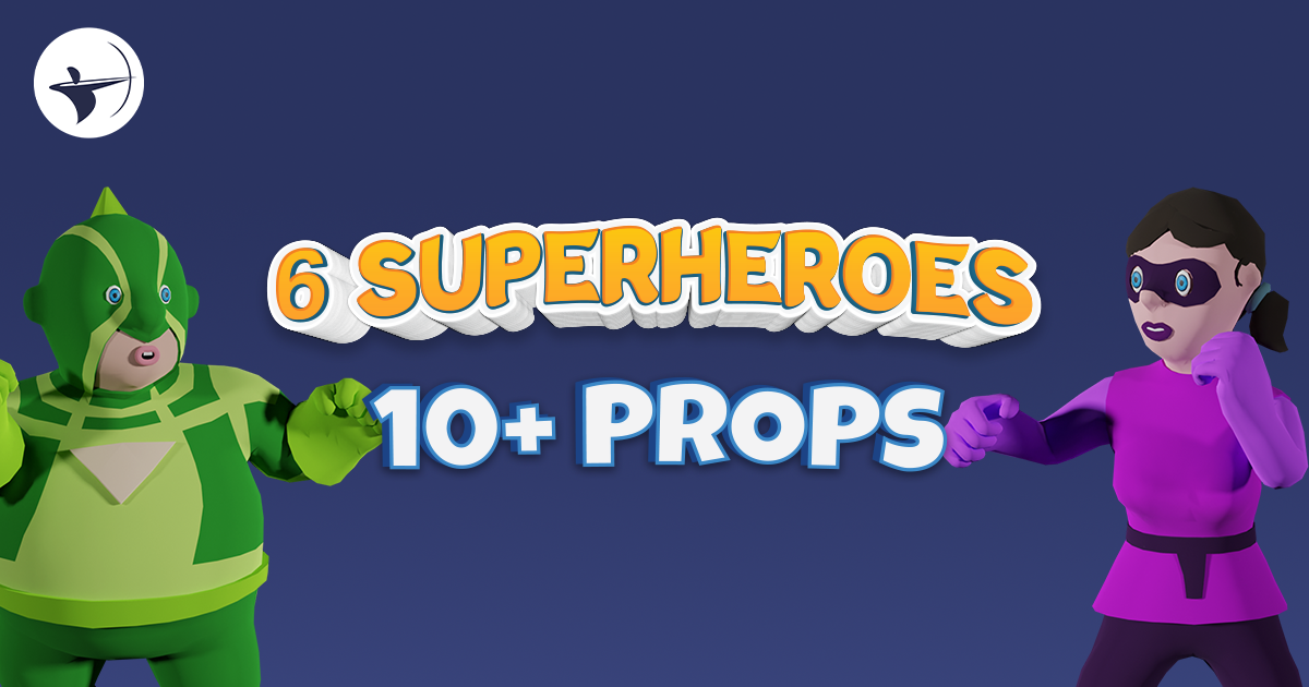 Superheroes with Props | 3D 캐릭터 | Unity Asset Store