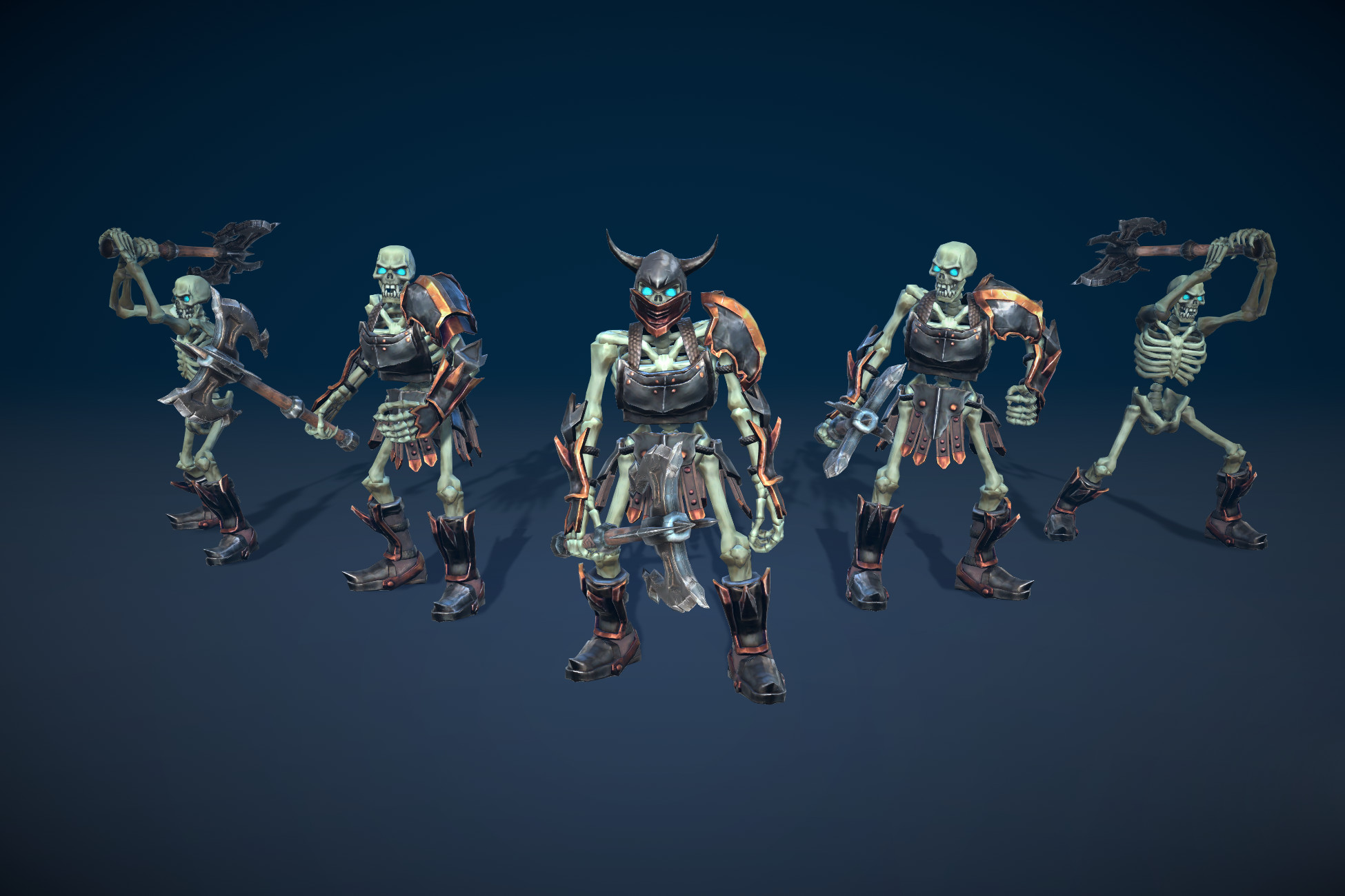 Skeleton Warrior With Two-Handed Axe Tier2 | Characters | Unity Asset Store