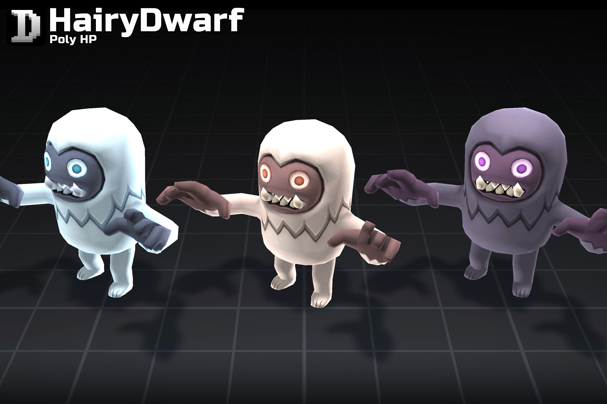 Poly HP - HairyDwarf | 3D 생물 | Unity Asset Store