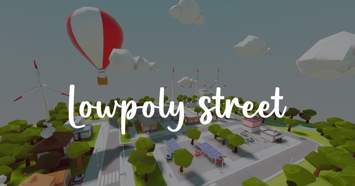 Lowpoly street | 3D Fantasy | Unity Asset Store