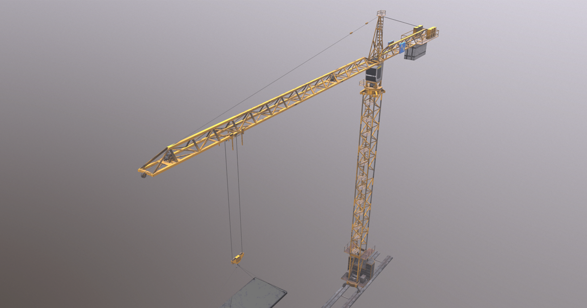 TOWER CRAN | 3D Industrial | Unity Asset Store