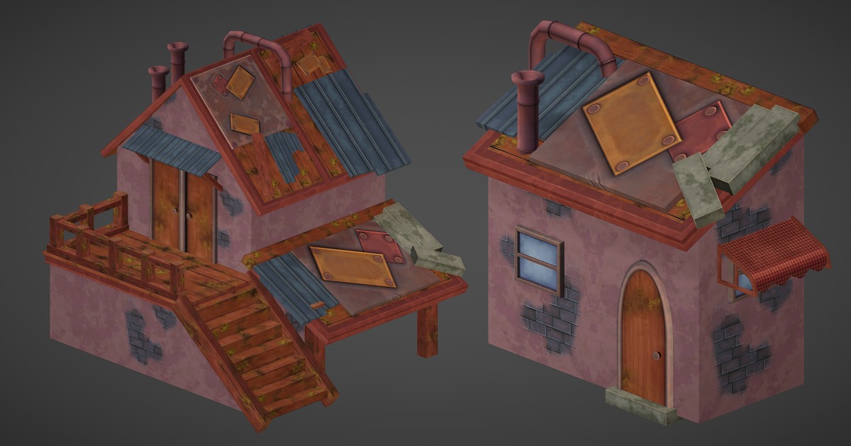 Modular Houses Miners | 3D Environments | Unity Asset Store