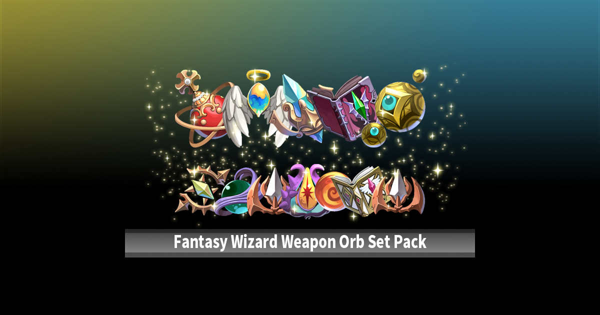 Fantasy Wizard Weapon Orb Set Pack | 2D Icons | Unity Asset Store