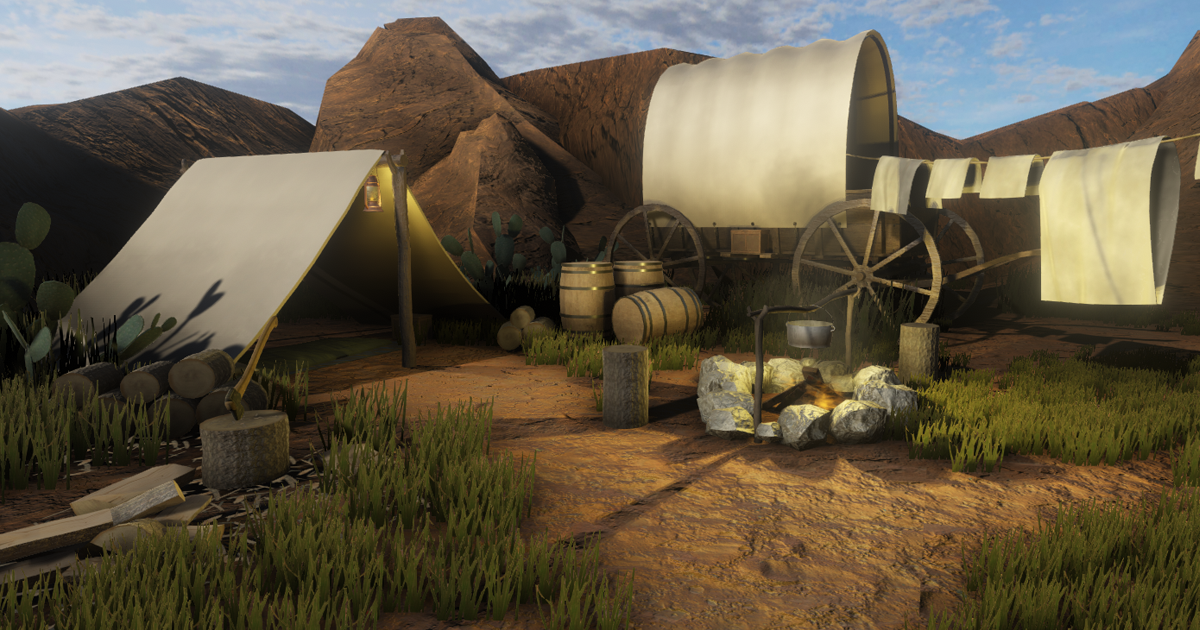 Western Canyon Camp | 3D Historic | Unity Asset Store