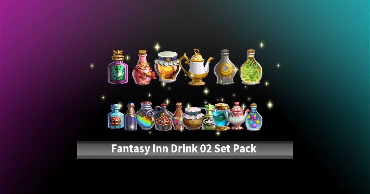Fantasy Inn Drink 02 Set Pack | 2D Icons | Unity Asset Store