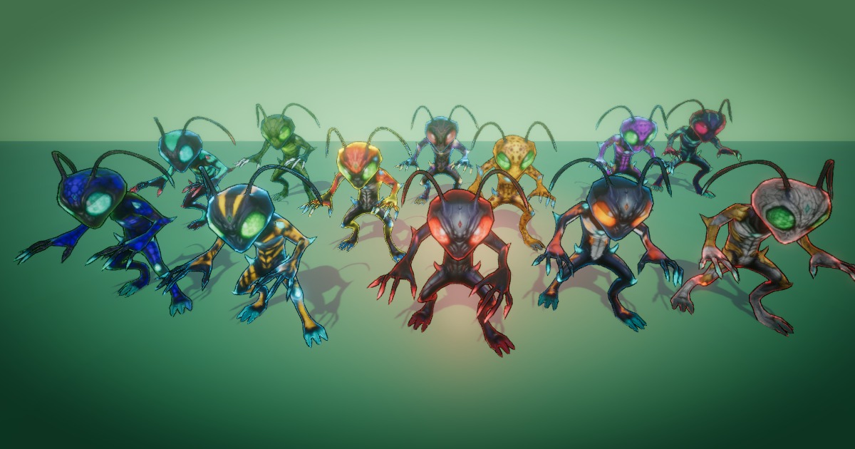 [FREE] Fantasy Monster 01 (Rework) – Game Ready (Rig + Animation ...