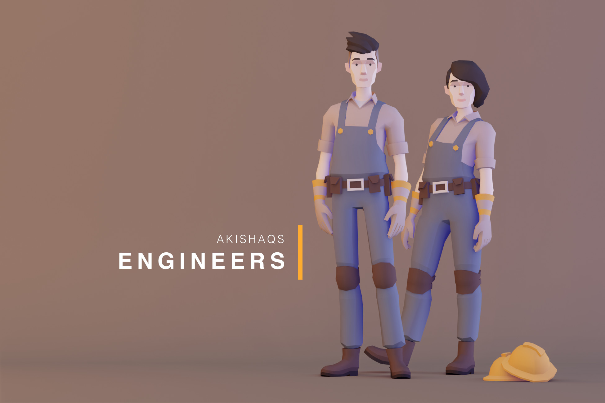 Engineers | Lowpoly Characters | Characters | Unity Asset Store
