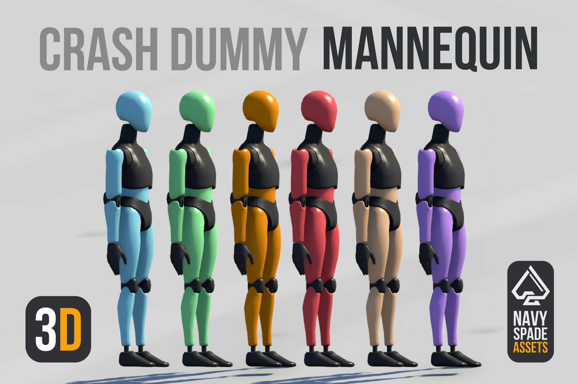Crash Dummy Mannequin 3d 3d Humanoids Unity Asset Store 5607