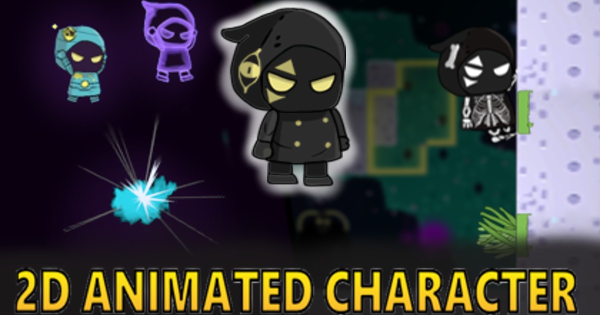 Complete 2D Animated Character Pack – 9 Skins & VFX | 2D 캐릭터 | Unity ...