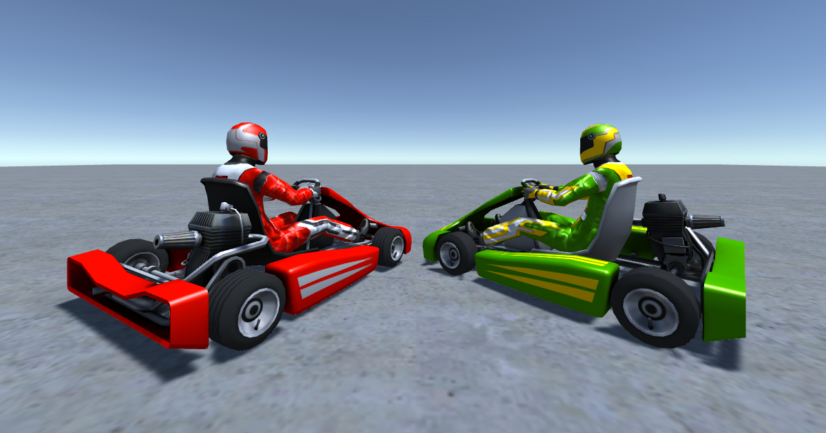 2 Low Poly Karts With Player Pack 8 | 3D Land | Unity Asset Store