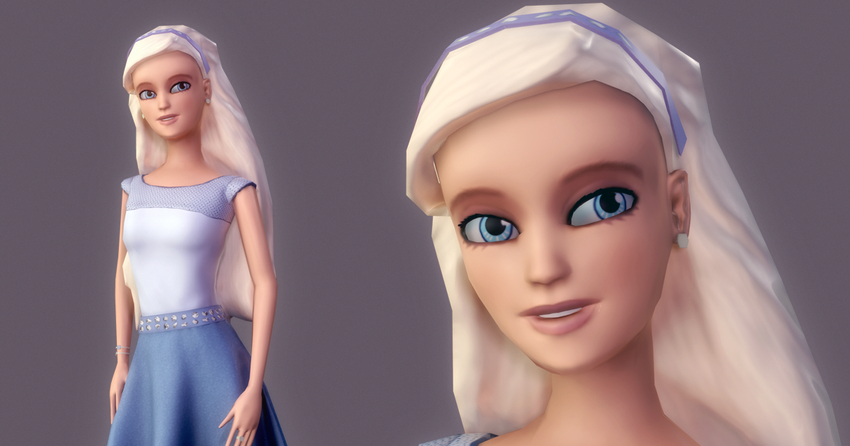 Cute Cartoon Girl | Characters | Unity Asset Store