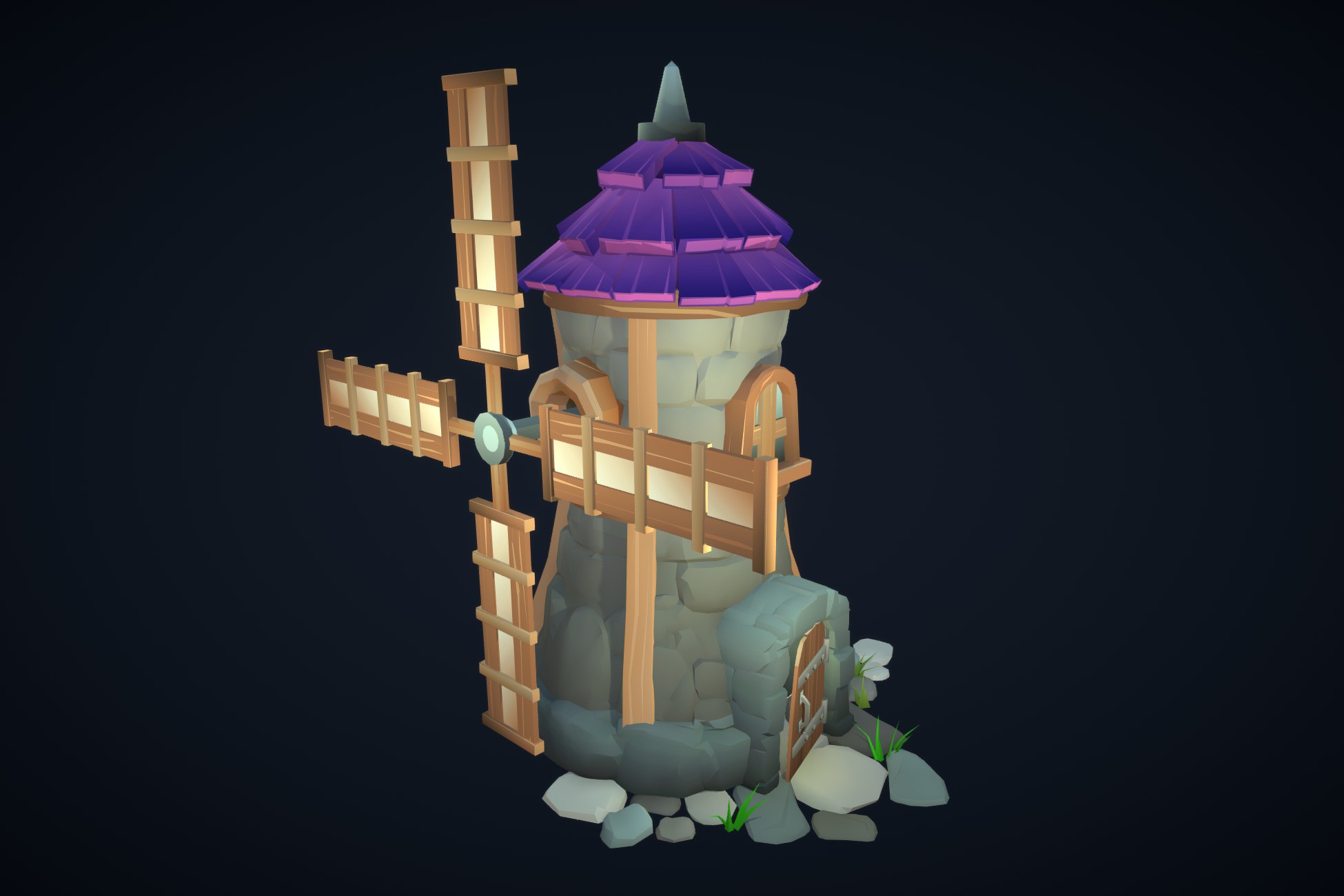 Stylized Poly Windmill | 3D 판타지 | Unity Asset Store