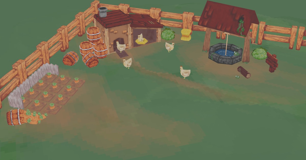 3D Pixel Farm | 3D Environments | Unity Asset Store