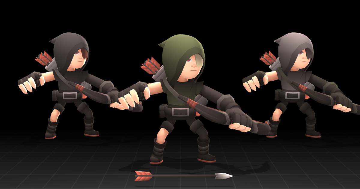 Poly HP - CalmArcher | Characters | Unity Asset Store