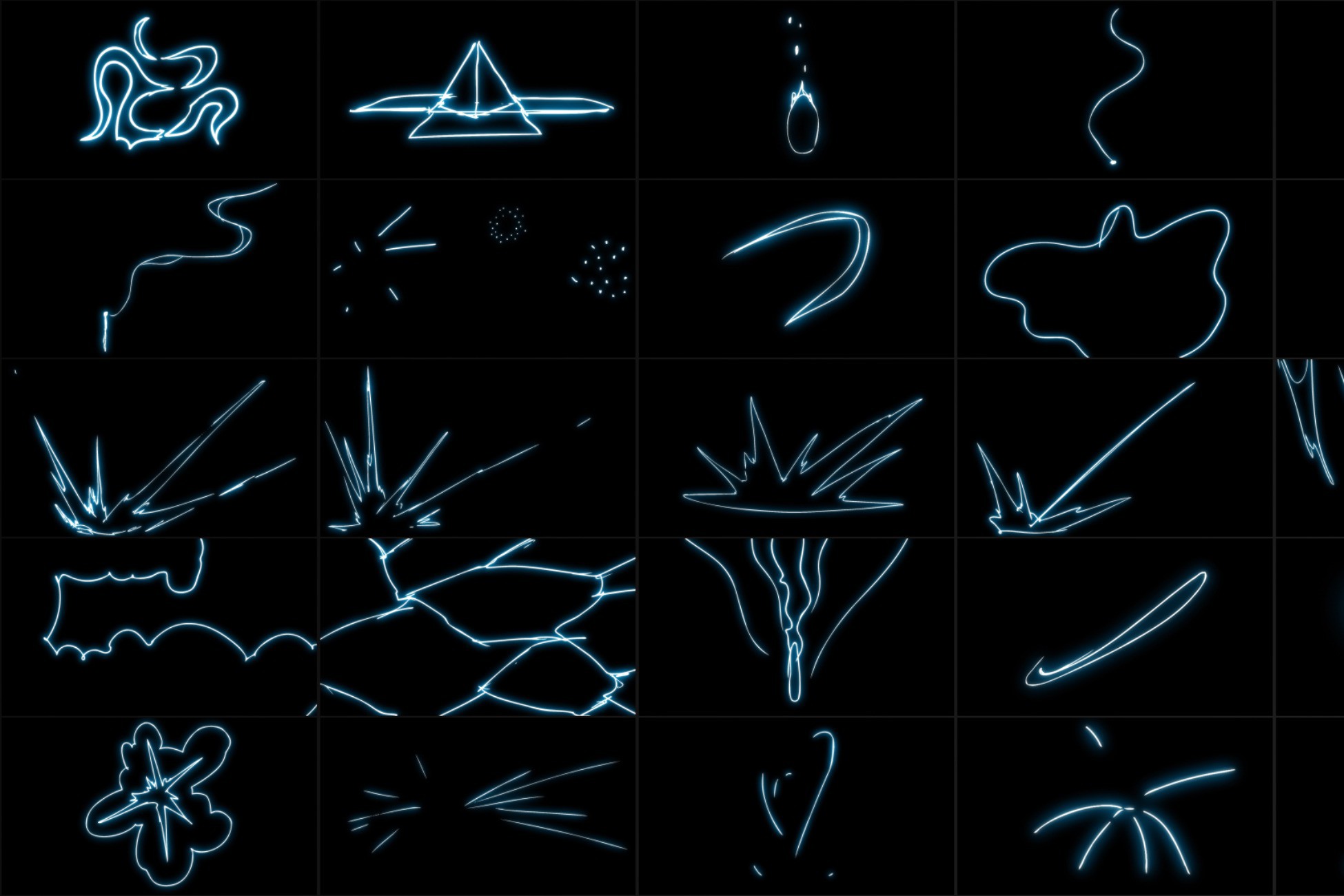 Abstract Scribble Animations 02 (21.06) | 2D 텍스처 및 소재 | Unity Asset Store