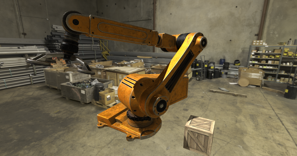 Realistic Industrial Robotic Arm with controls | 3D Robots | Unity ...