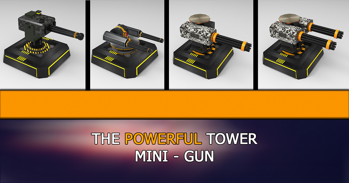 Mini-Gun | 3D Weapons | Unity Asset Store