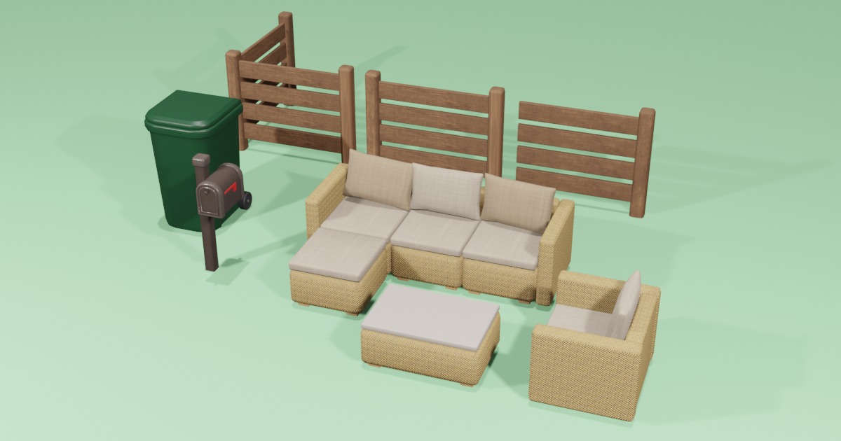 Cute Garden Set | 3D Props | Unity Asset Store