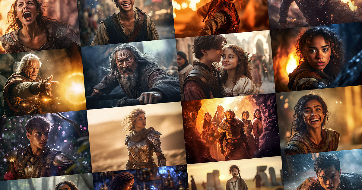 Cinematic Fantasy Action Shots Bundle | 2D Icons | Unity Asset Store