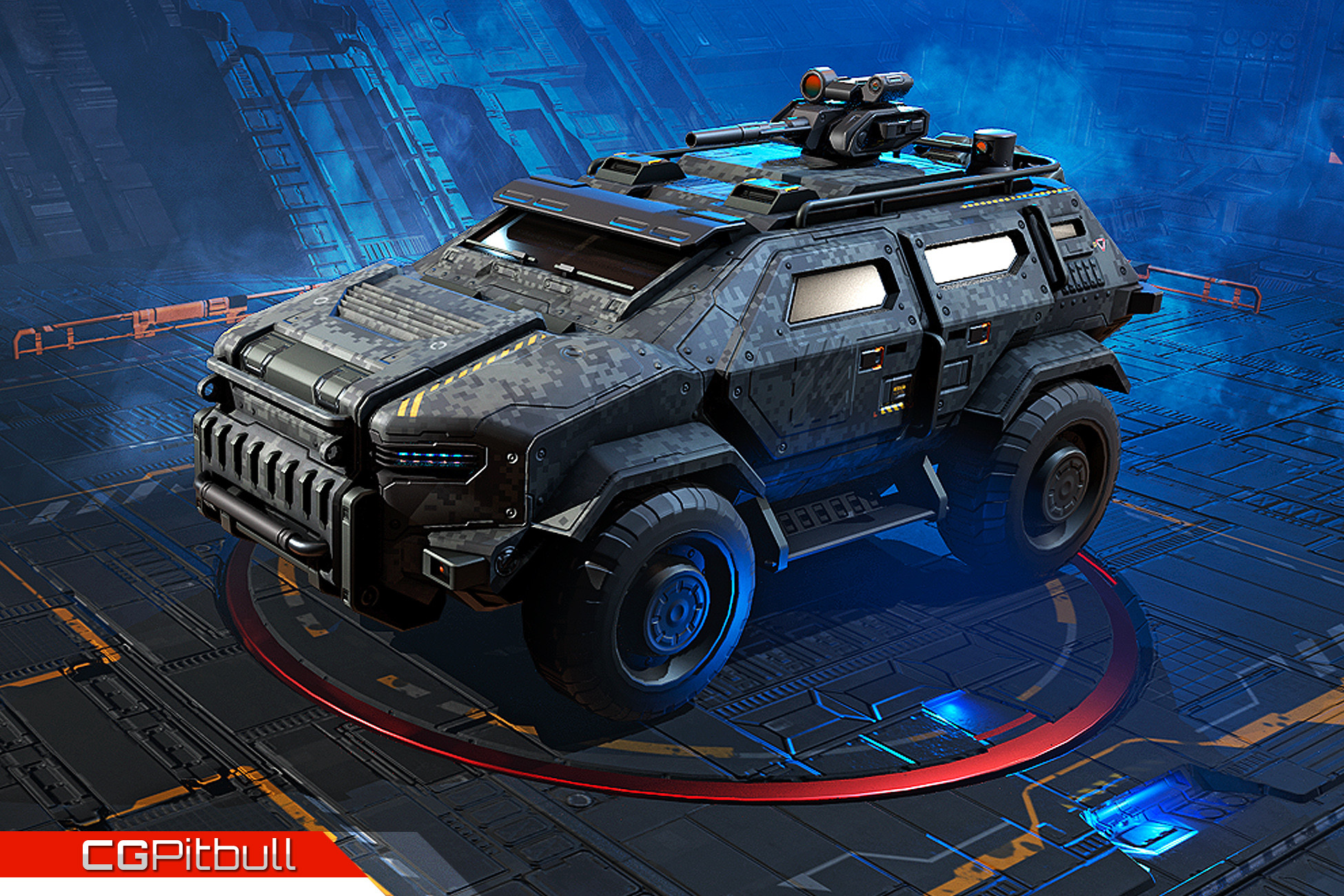 RTS.24 - Armoured 4X4 | 3D Vehicles | Unity Asset Store