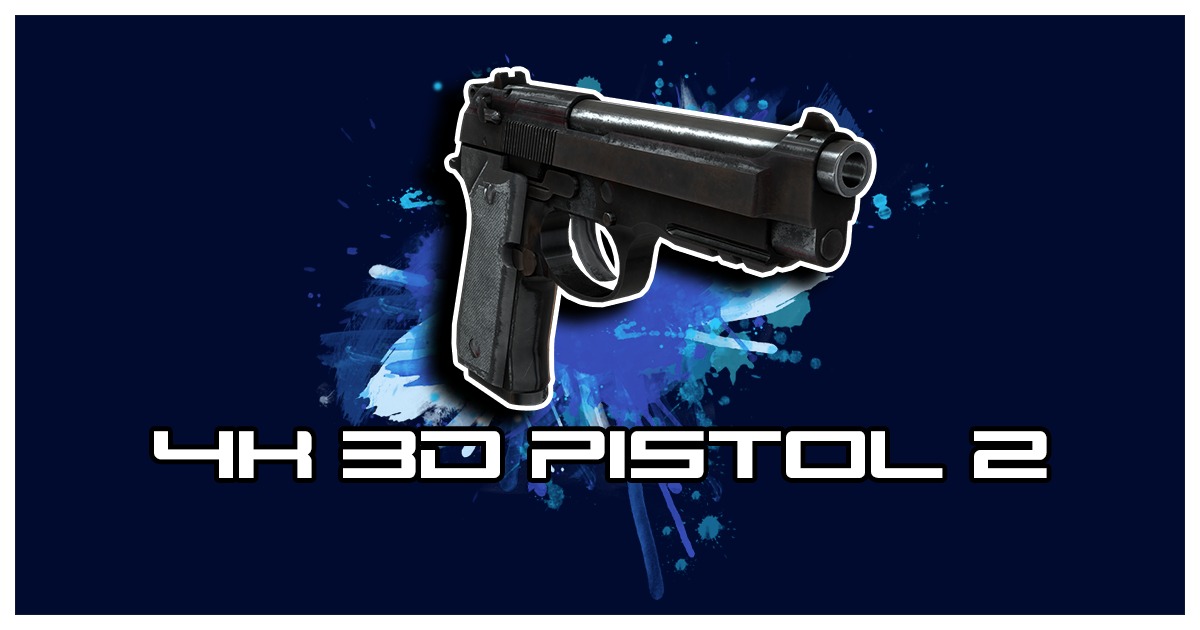 FPS Gun 4K - Pistol 2 | 3D Guns | Unity Asset Store
