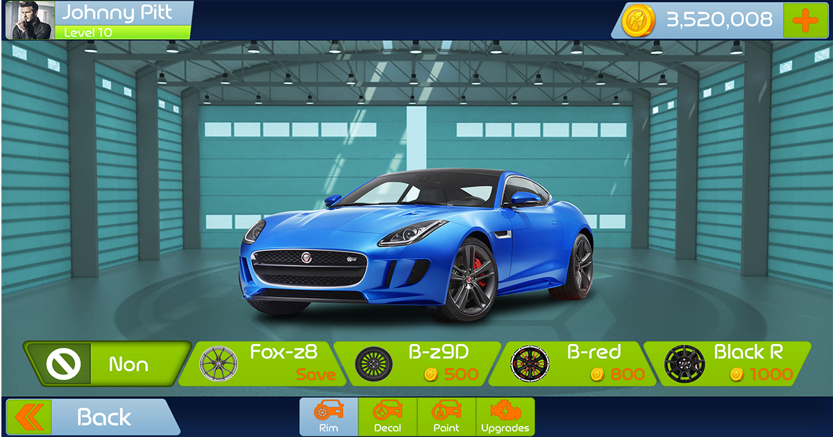 Racing Game Graphics CxS (GUI Skin 13) | 2D GUI | Unity Asset Store