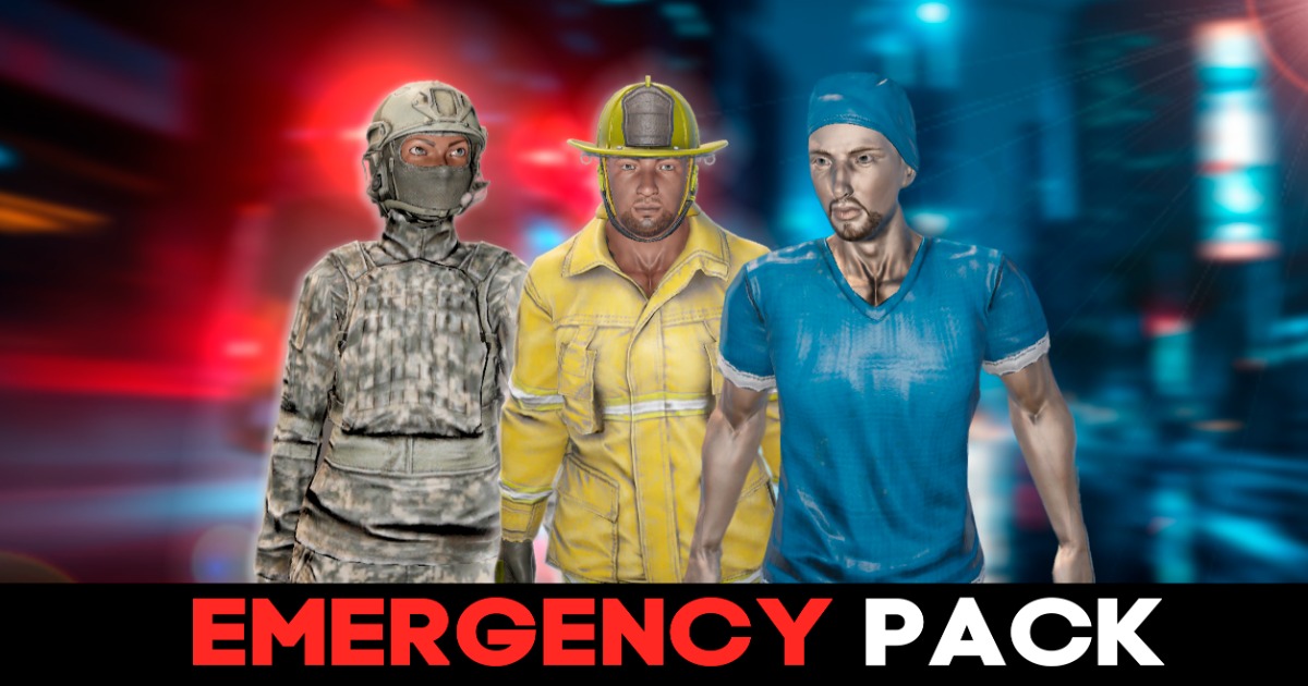 Emergency Models Pack | 3D Characters | Unity Asset Store