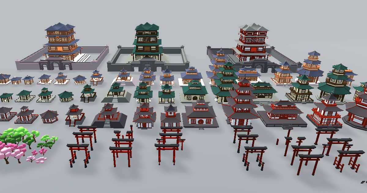 Asian City Low Poly | 3D Urban | Unity Asset Store