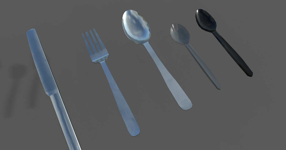 Cutlery Silverware PBR | 3D Food | Unity Asset Store