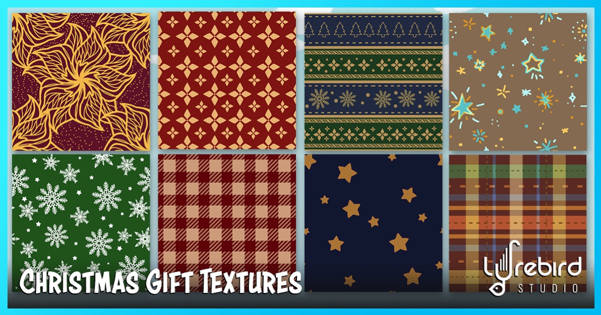 Christmas Gift Wrapping Texture Pack | 2D Textures & Materials | Unity ...