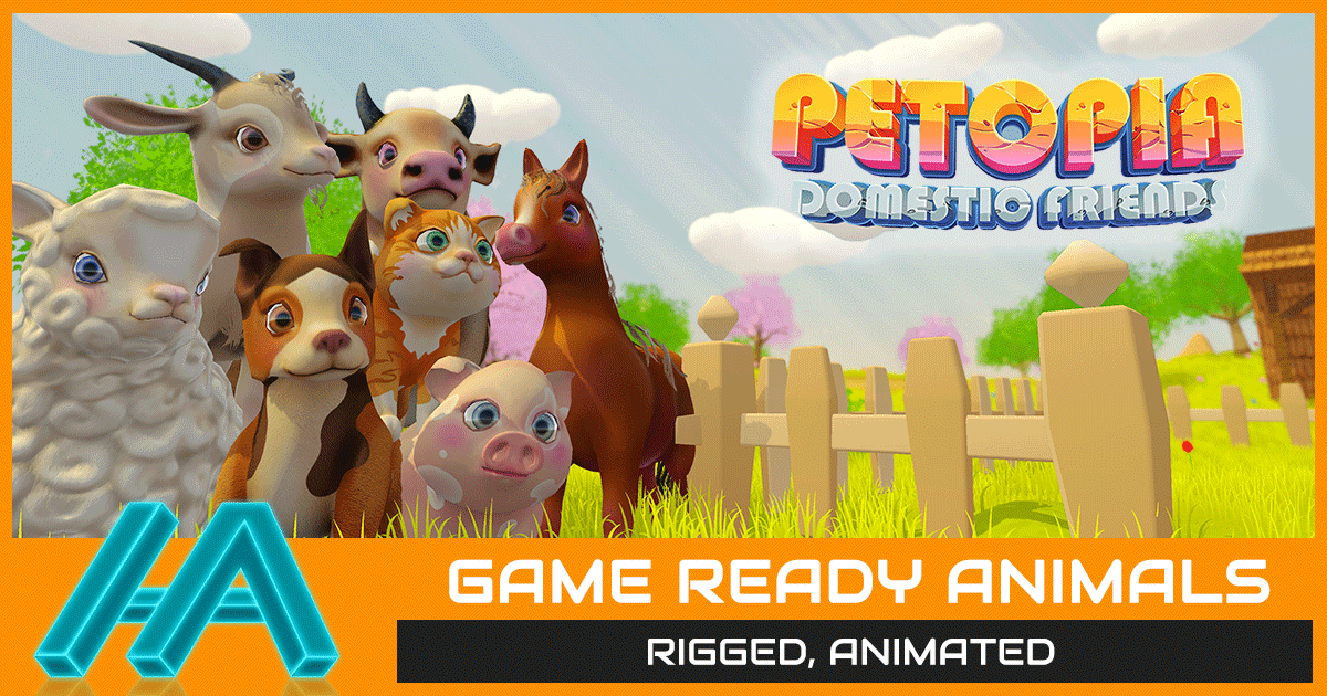 Game ready ANIMAL CHARACTERS - Petopia by Maiami | 3D Characters ...