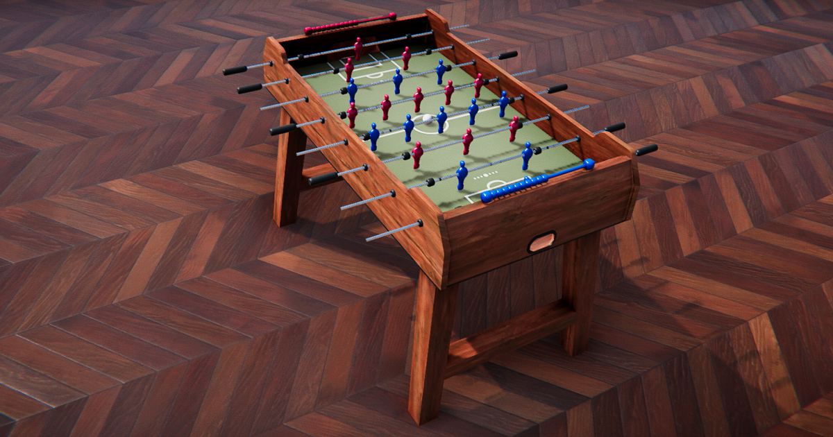 Foosball Table | 3D Interior | Unity Asset Store