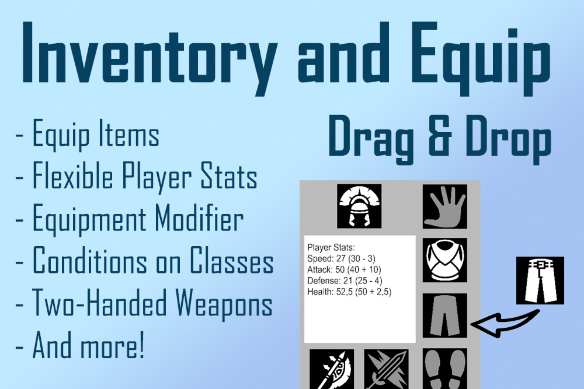 Inventory & Equip System - Drag & Drop + Save | GUI Tools | Unity Asset ...