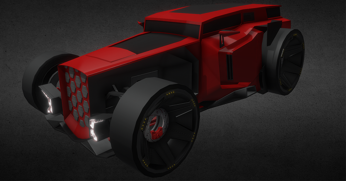 Race game car, Hot Rod Carbon | 3D Land | Unity Asset Store