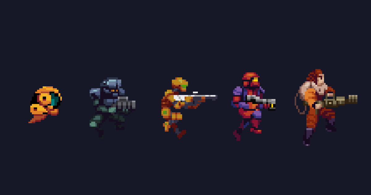 Warped Humanoid Enemies 2 | 2D 캐릭터 | Unity Asset Store