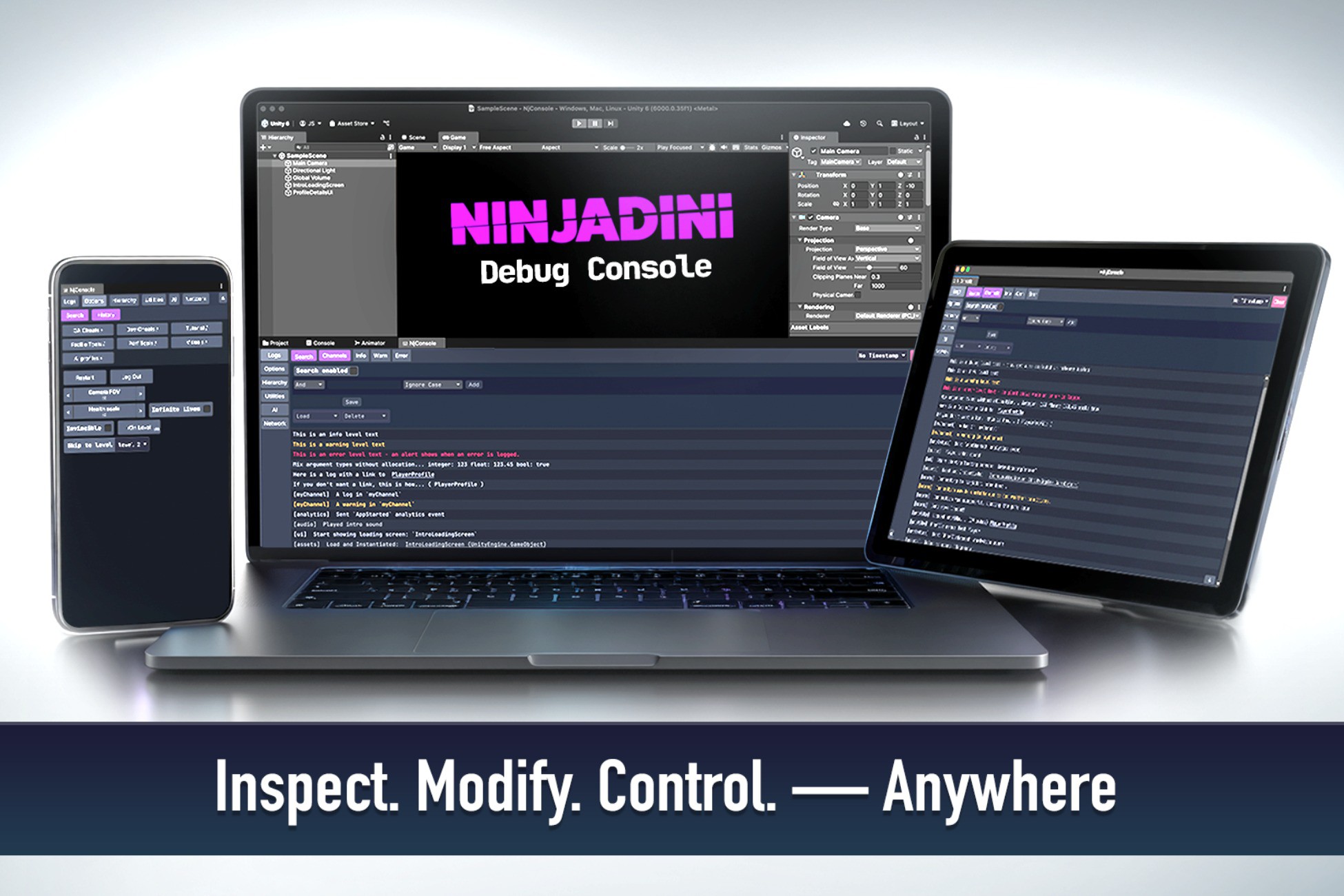 Ninjadini Debug Console | GUI ツール | Unity Asset Store