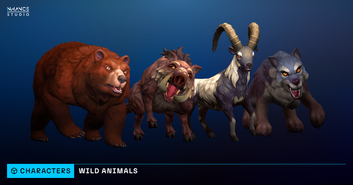 Stylized Wild Animals Pack | 3D Animals | Unity Asset Store