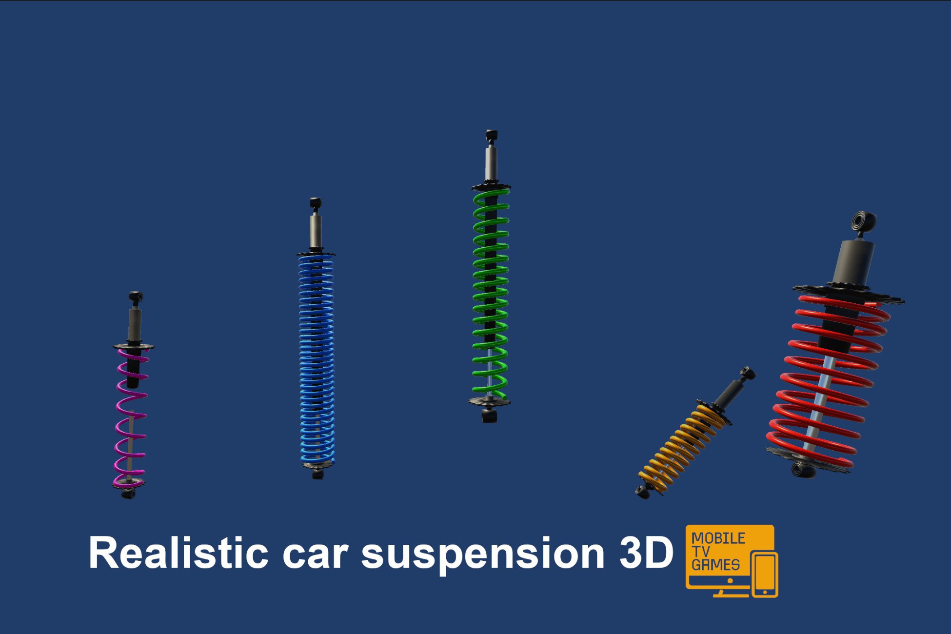 Realistic car suspension 3D | 3D Props | Unity Asset Store