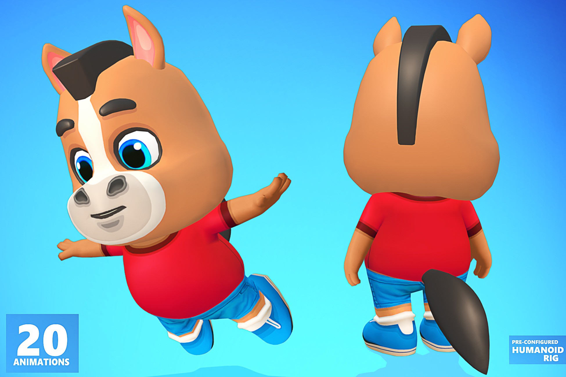 Horse Pony Mule Animated | 角色 | Unity Asset Store