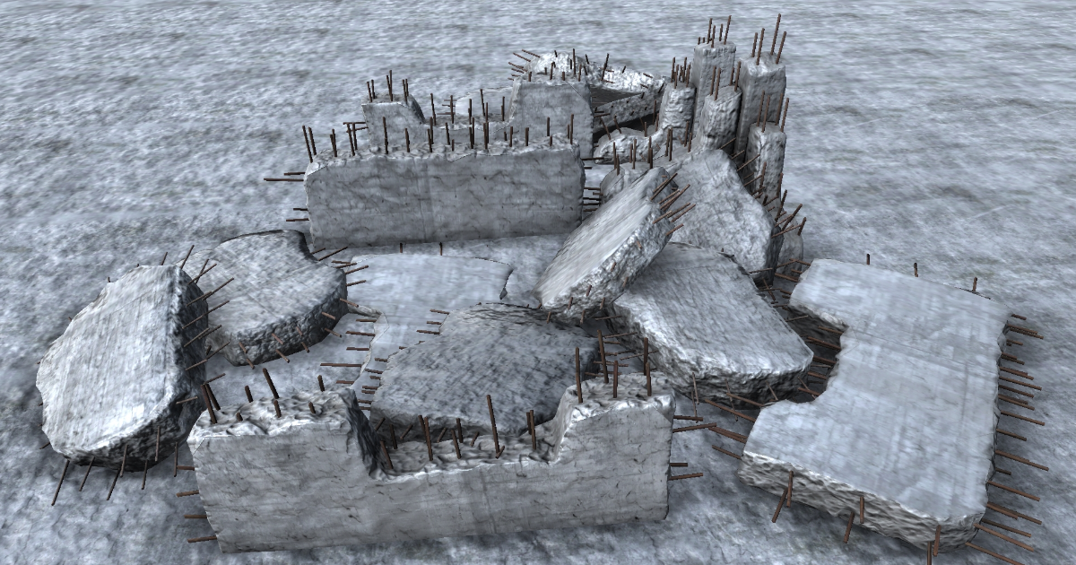 PBR Сoncrete Ruins Pack | 3D | Unity Asset Store