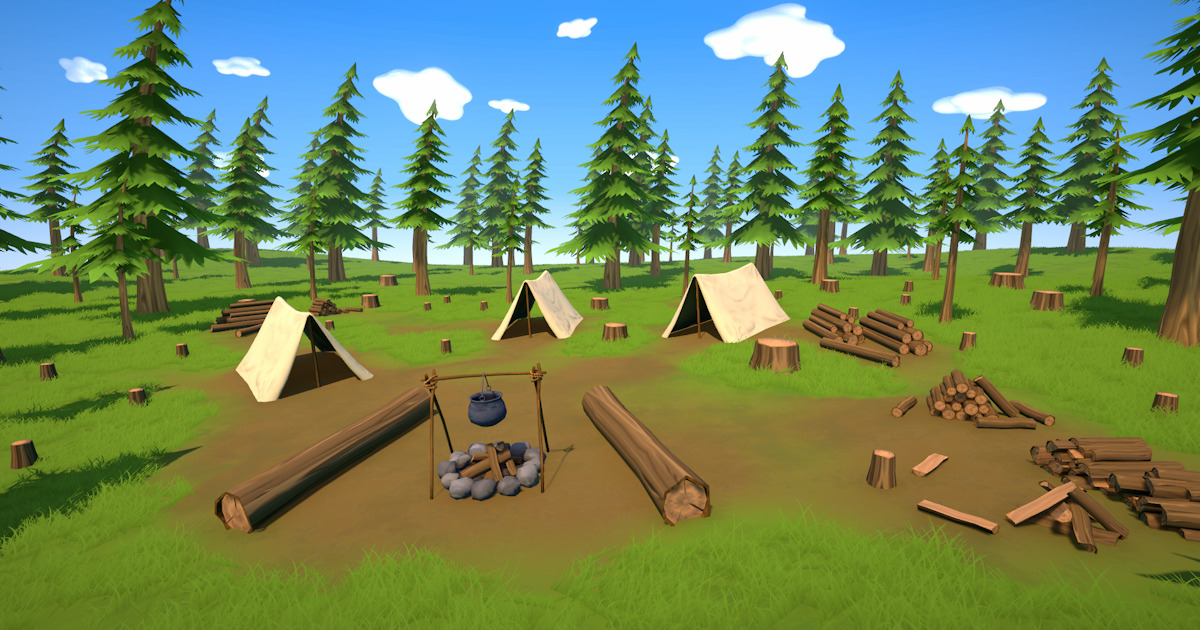 Camp - Stylized Fantasy Environment | 3D 環境 | Unity Asset Store