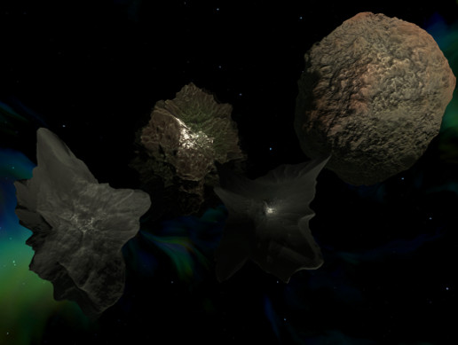 Metal Resource Asteroids | 3D Sci-Fi | Unity Asset Store