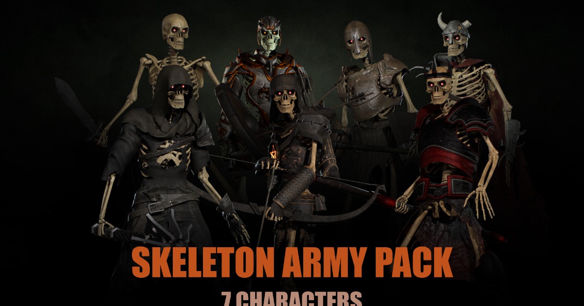 Skeleton Army Pack | Characters | Unity Asset Store